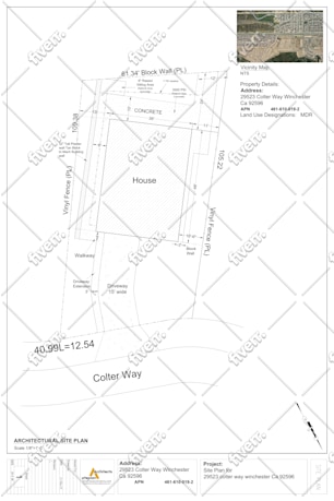 Draw 2d site plan, plot plan, property plan from google map by Dwell360 | Fiverr